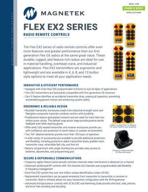 Magnetek Flex EX2 Radio Remote System | FLEX-4EX2-09-2T – Bohl Crane ...